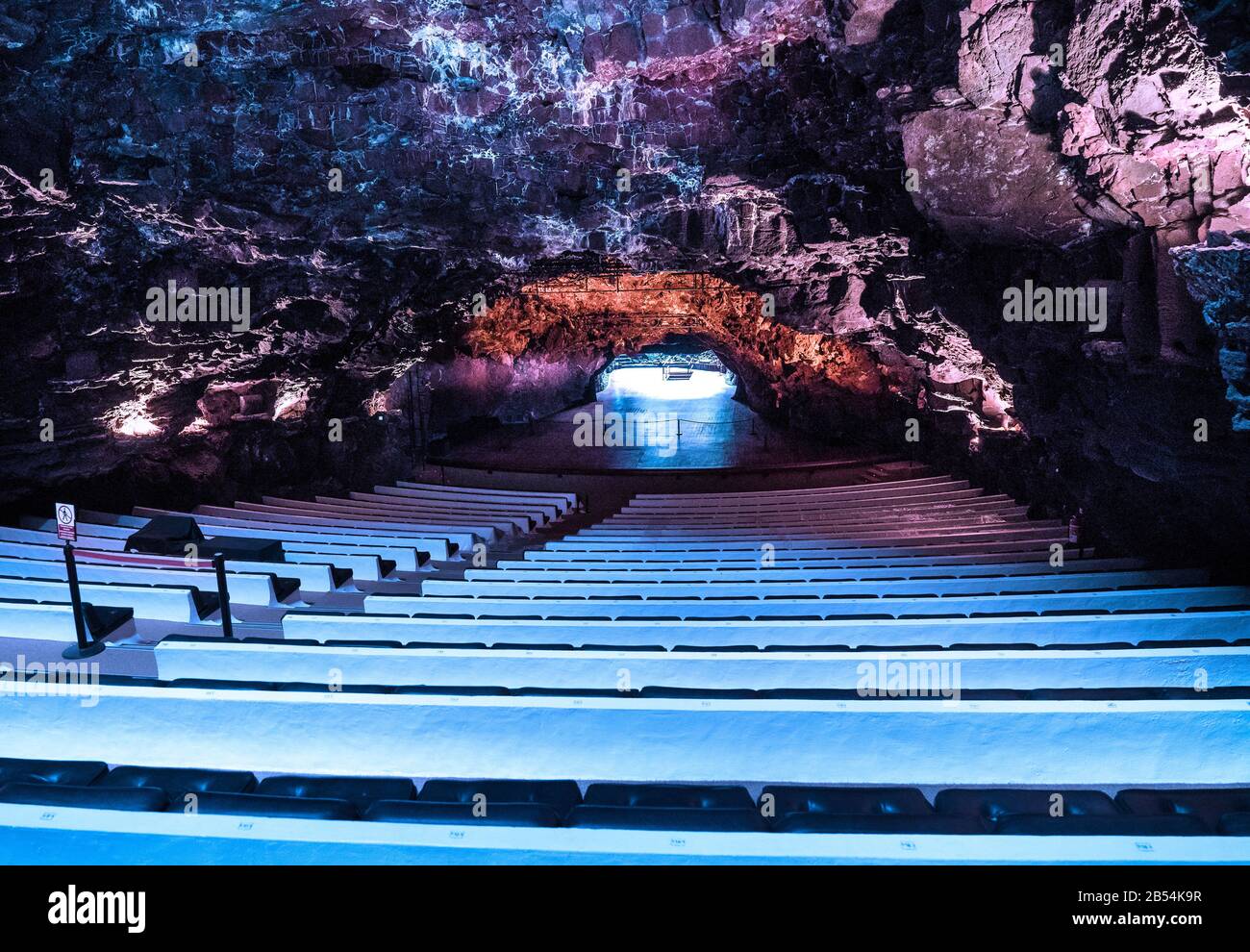 The amazing concert hall at Jameos Del Aqua, Lanzarote Stock Photo - Alamy
