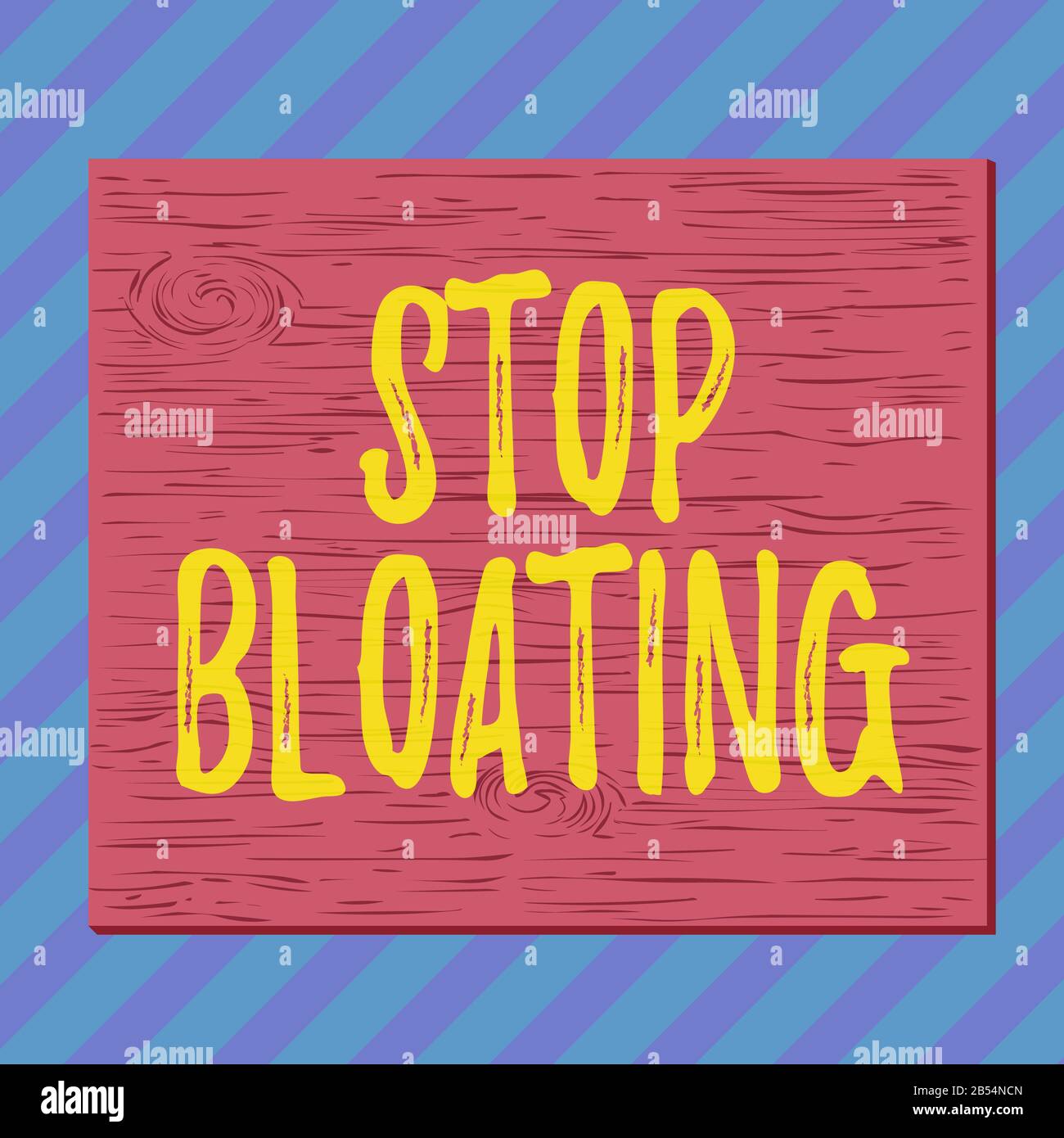 Handwriting text writing Stop Bloating. Conceptual photo to end the ...