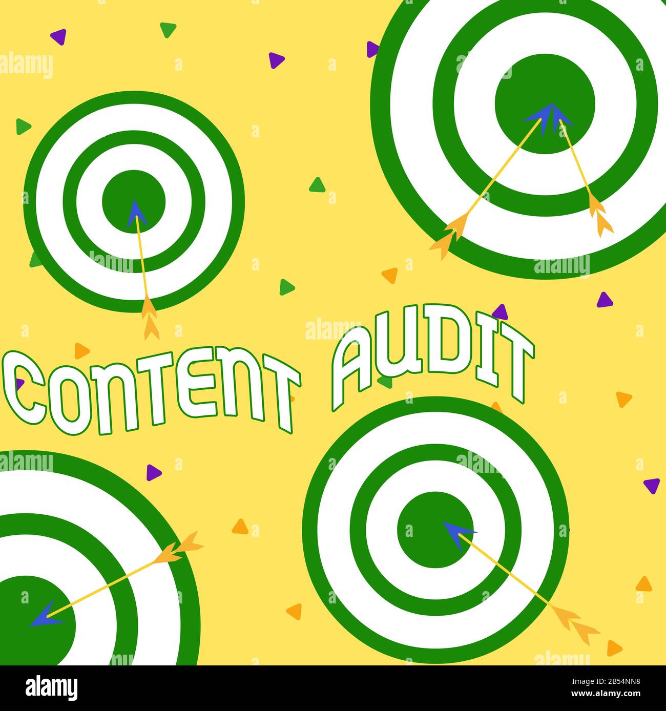 Conceptual hand writing showing Content Audit. Concept meaning process ...