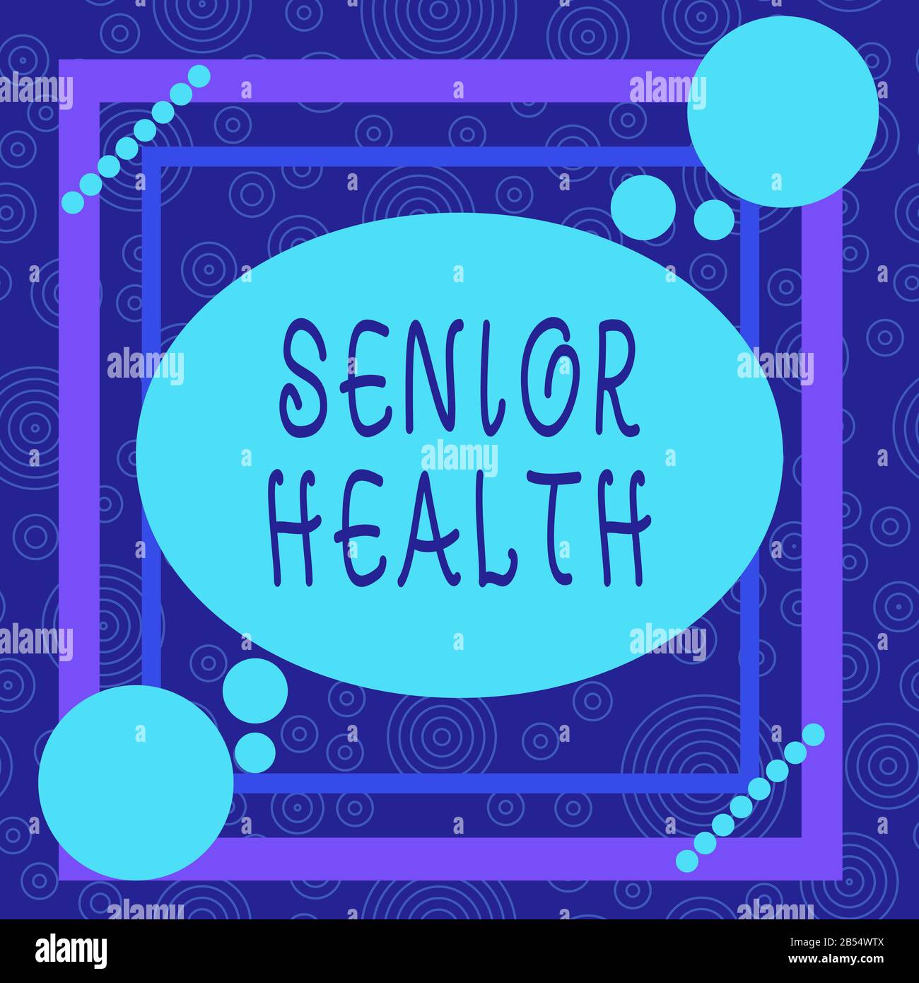 Conceptual hand writing showing Senior Health. Concept meaning refers ...
