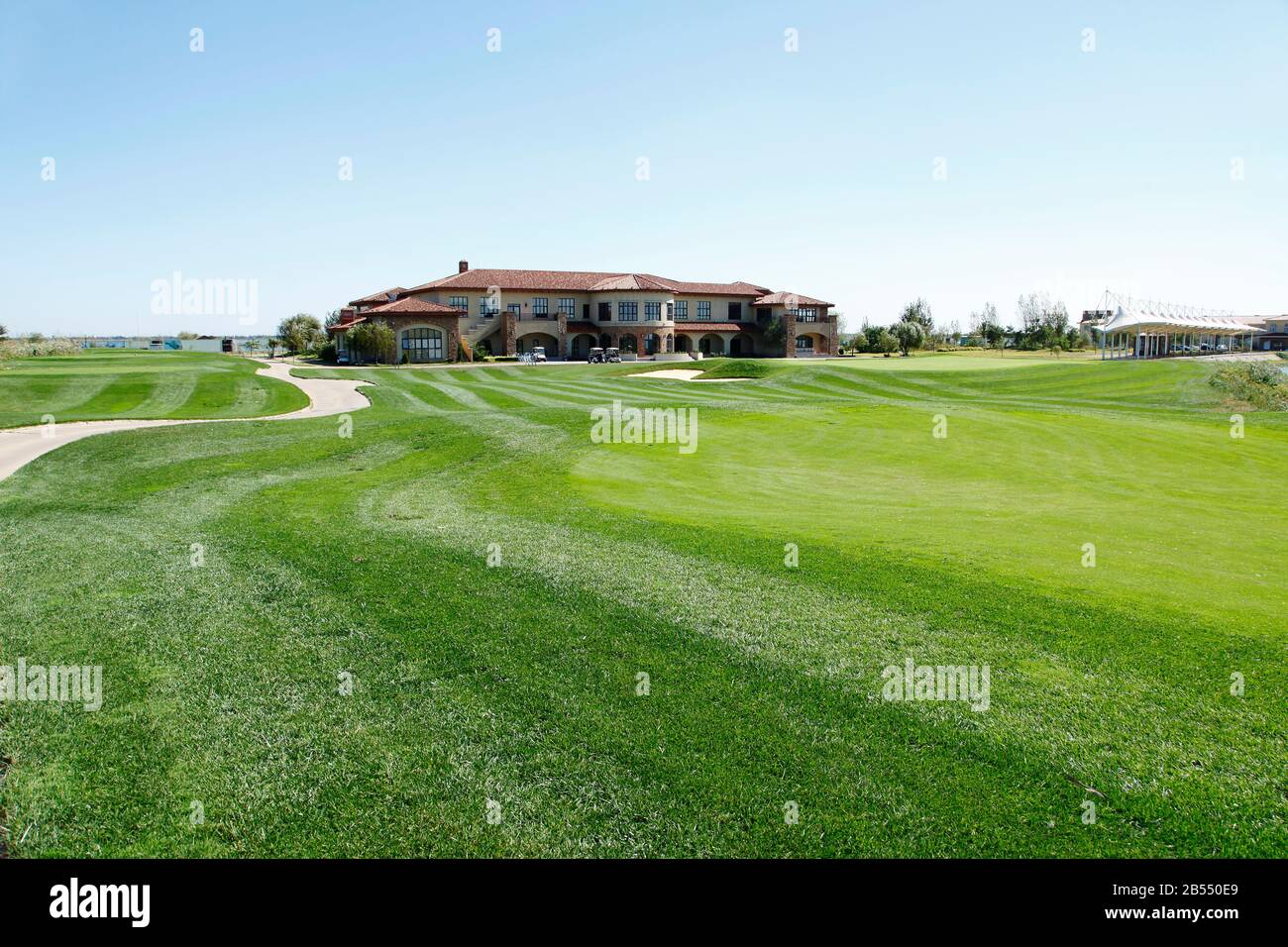 The golf course landscape Stock Photo - Alamy