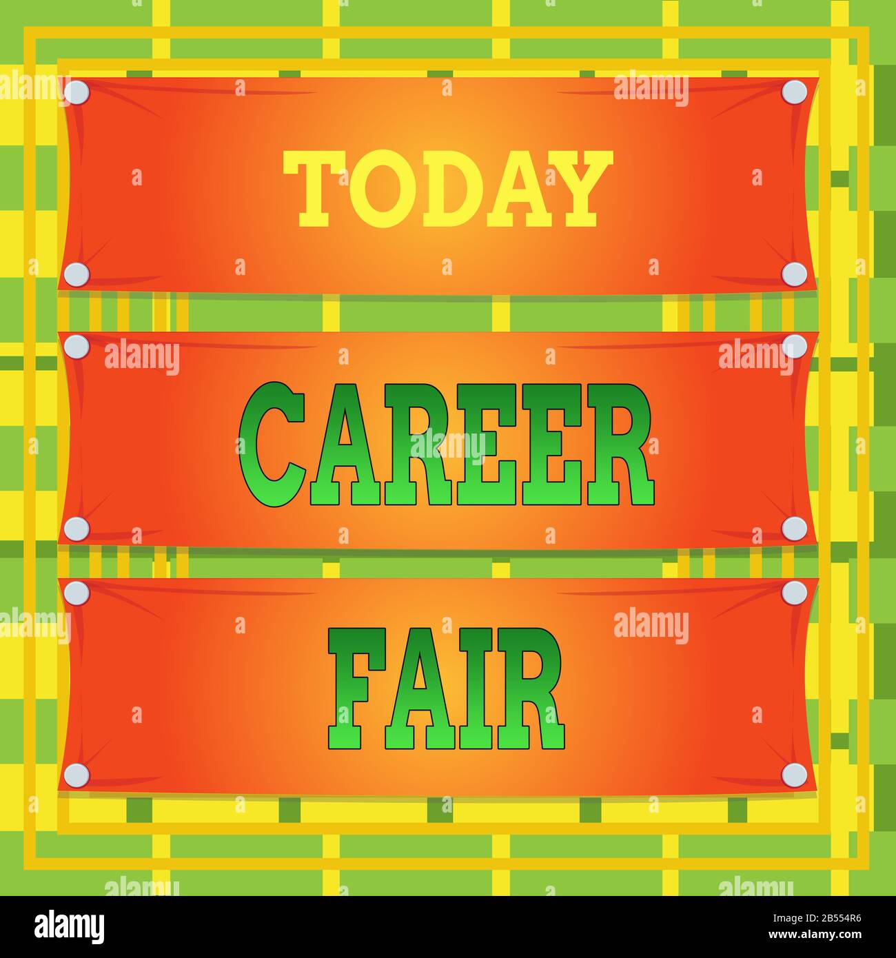Text sign showing Career Fair. Business photo showcasing an event at ...