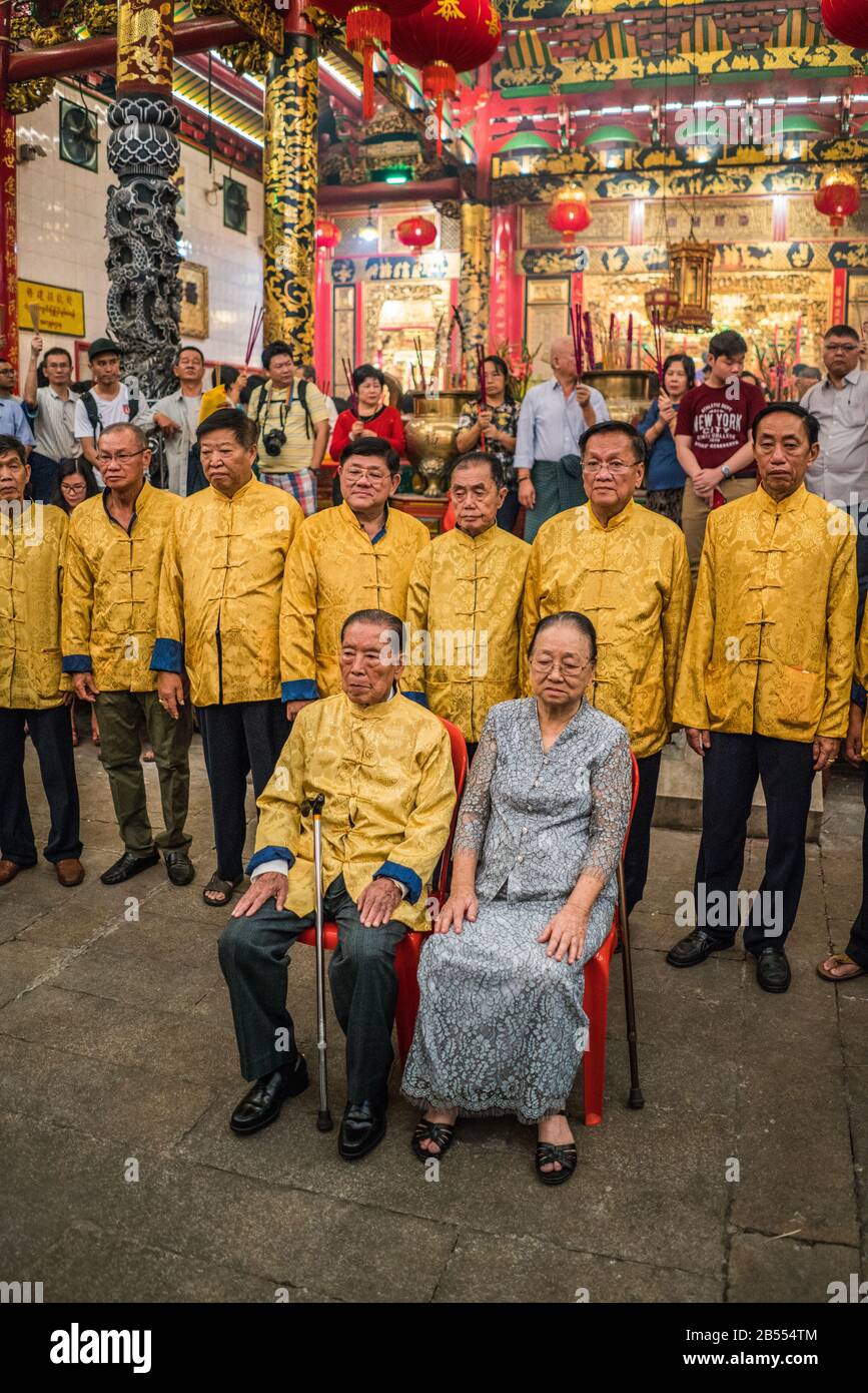 Celebration of the Chinese new year, Yangon, Myanmar, Asia Stock Photo ...