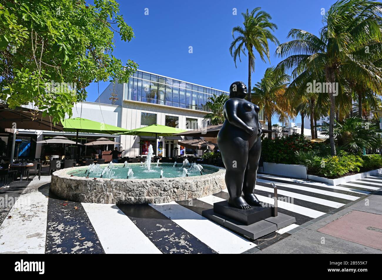 Miami Beach, Florida - February 29, 2020 - Fernando Botero sculpture on ...