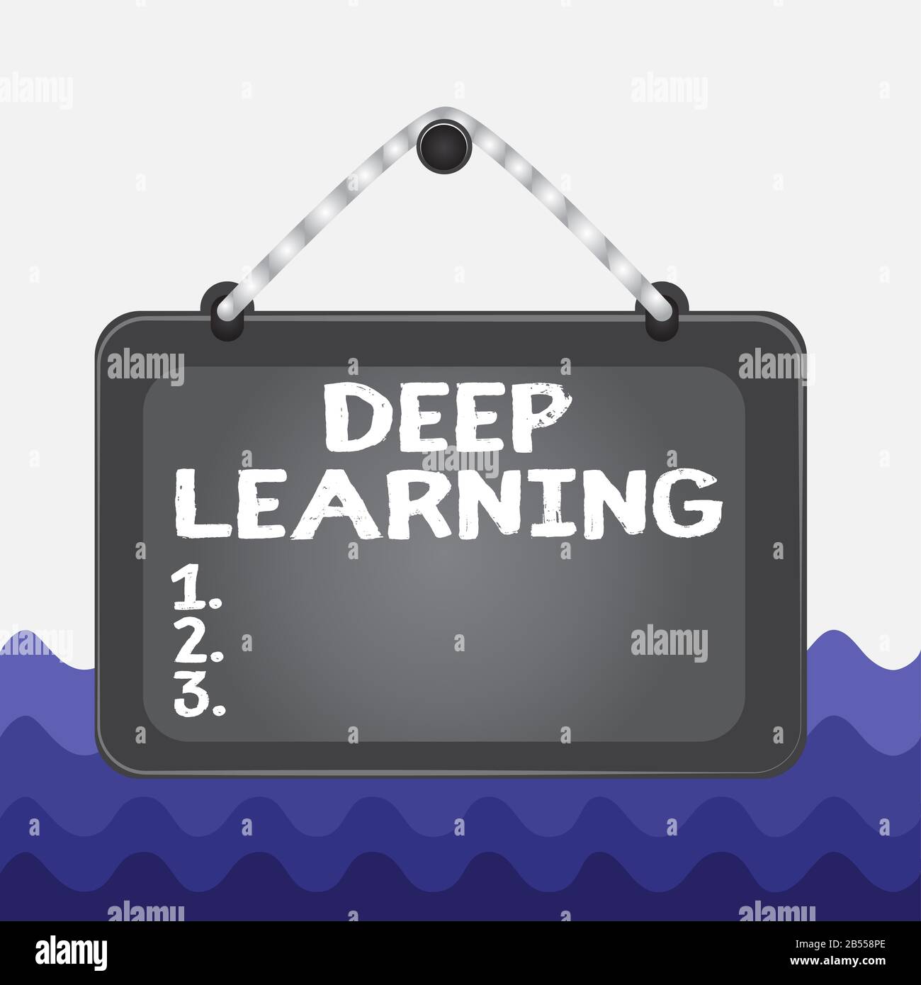 Conceptual hand writing showing Deep Learning. Concept meaning the collection of algorithms used ...