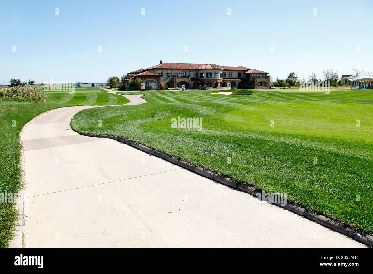 The golf course landscape Stock Photo - Alamy
