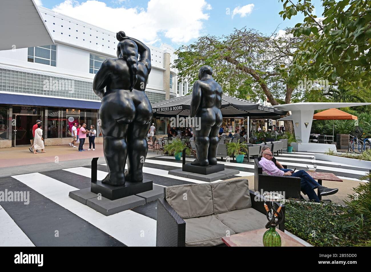 Miami Beach, Florida - February 29, 2020 - Fernando Botero sculpture on ...
