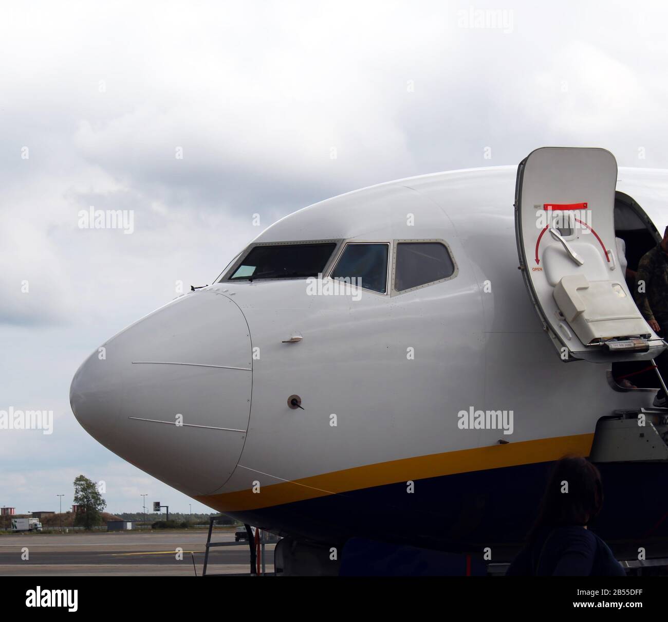 The head of the airplane Stock Photo - Alamy