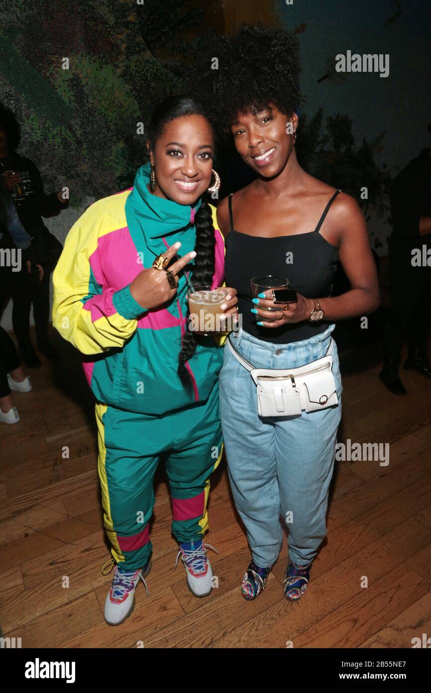 WASHINGTON, D.C: MARCH 5: (L-R) Recording Artist Rhapsody and Dj Reborn ...