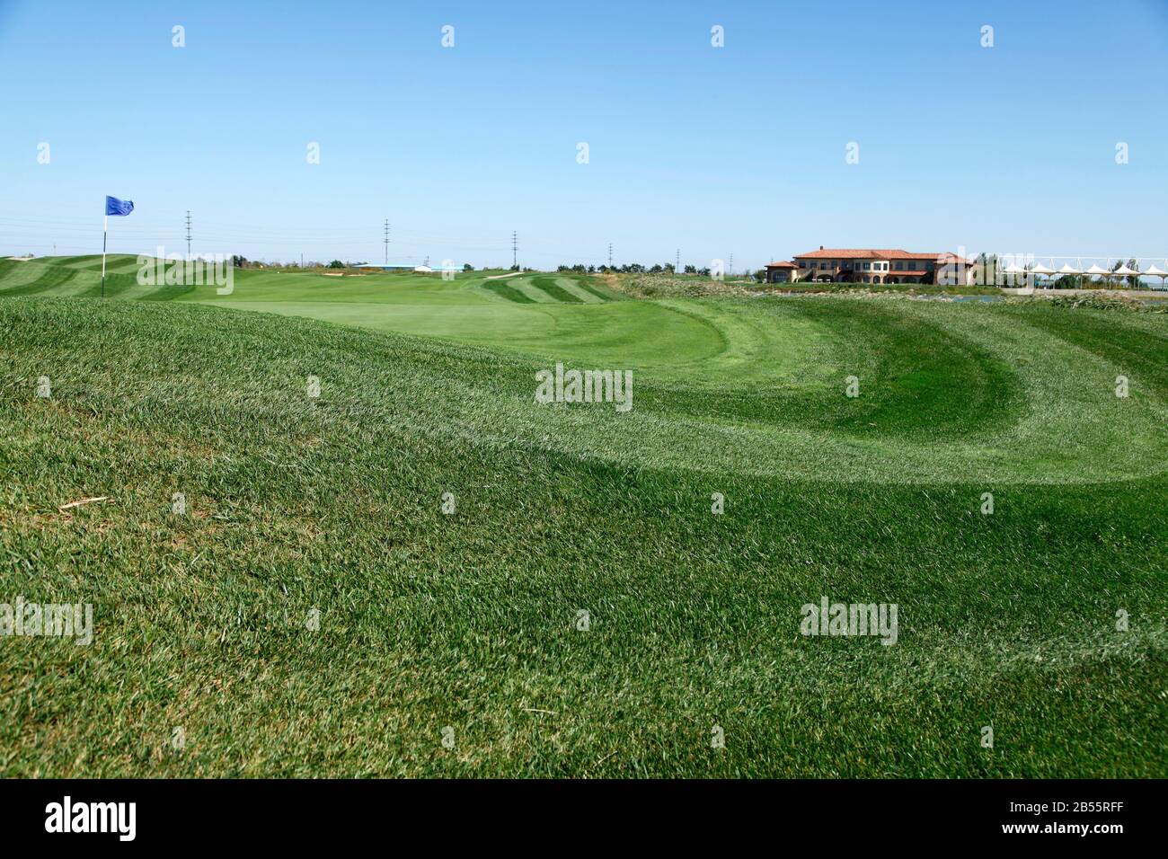 The golf course landscape Stock Photo - Alamy