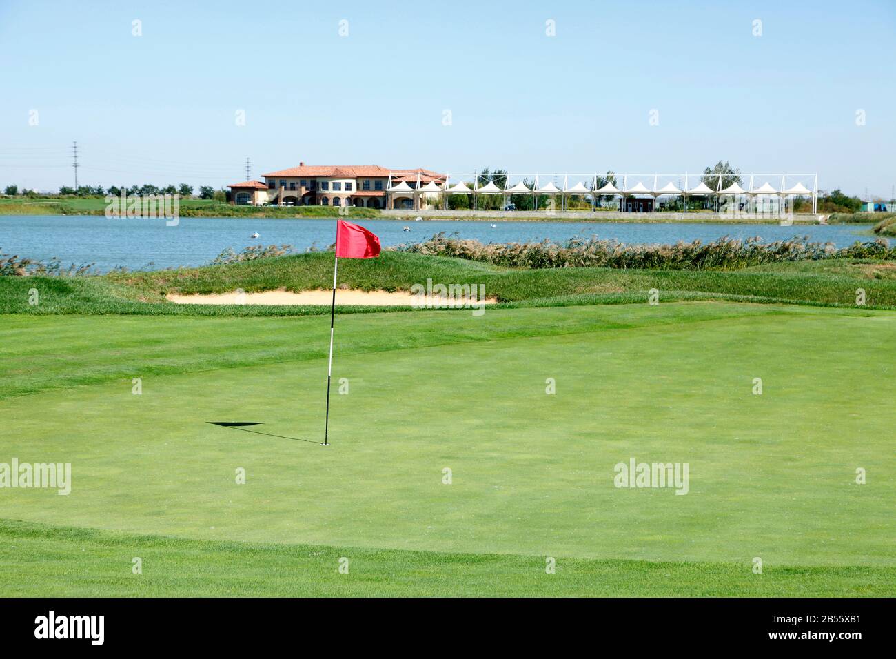 The golf course landscape Stock Photo - Alamy