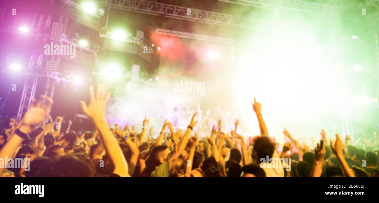 Crowd people dance dancing hands up hi-res stock photography and images ...