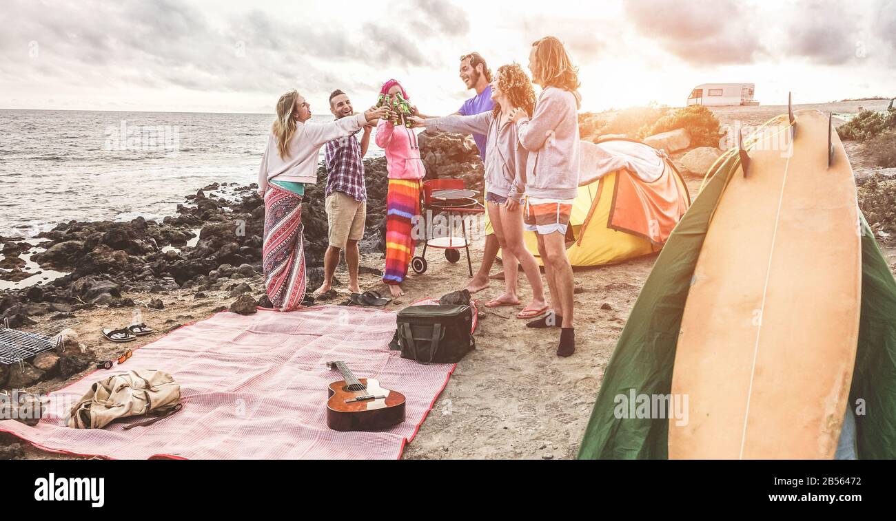 Australia beach surfers party hi-res stock photography and images - Alamy