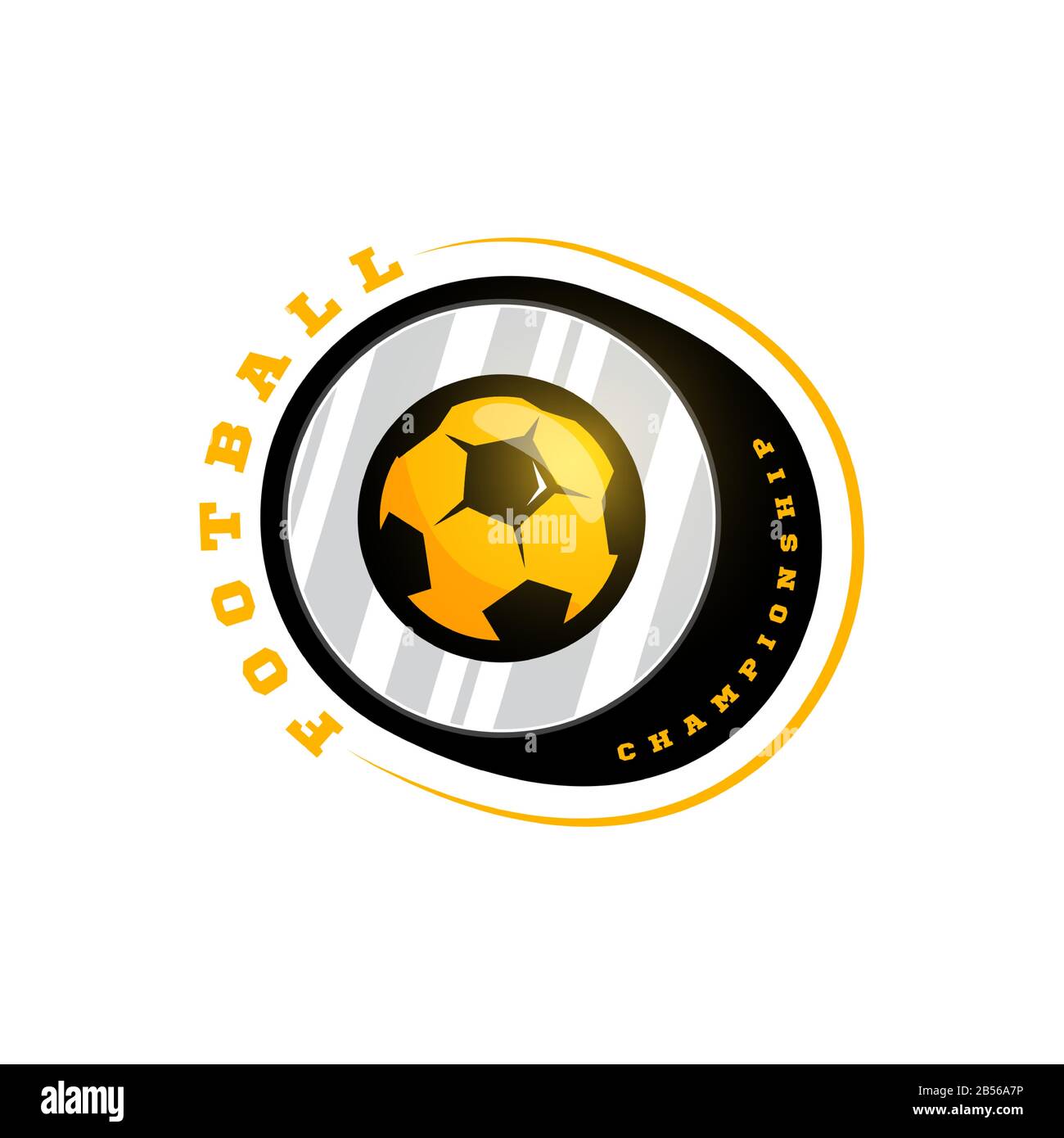 Football ball circular Stock Vector Images - Alamy