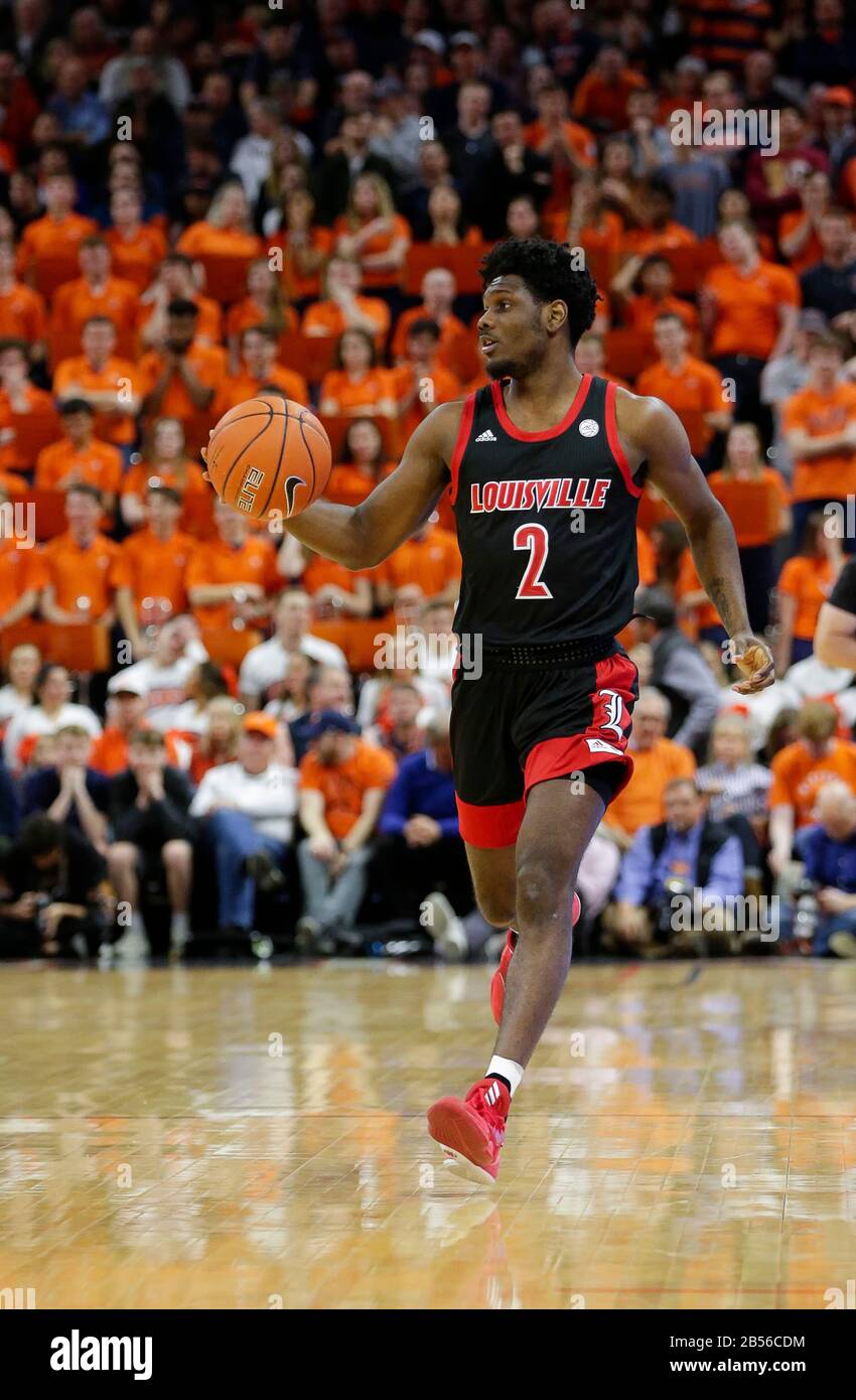 Charlottesville, VA, USA. 07th Mar, 2020. Louisville Cardinals Guard (2 ...