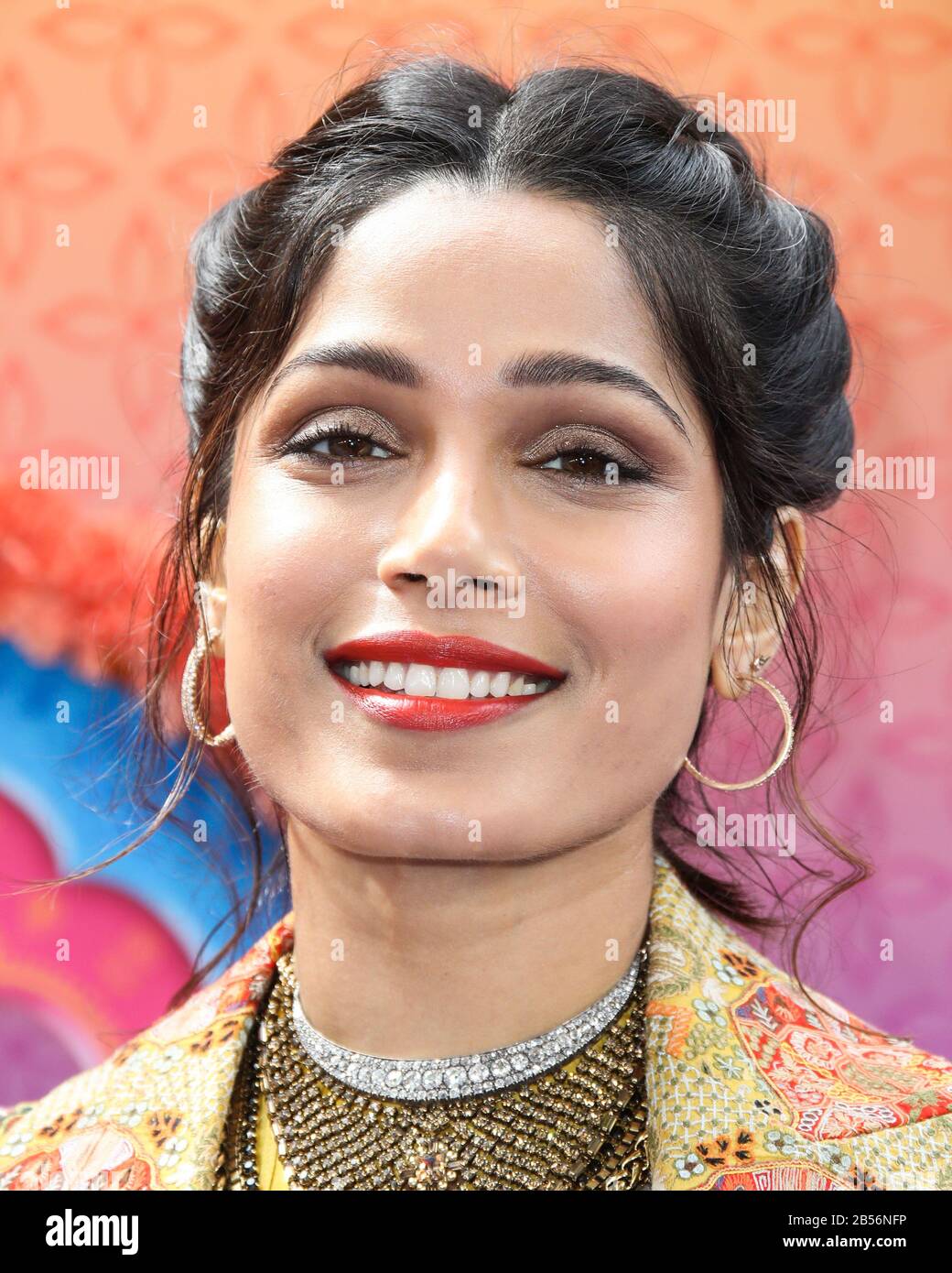 BURBANK, LOS ANGELES, CALIFORNIA, USA - MARCH 07: Actress Freida Pinto ...