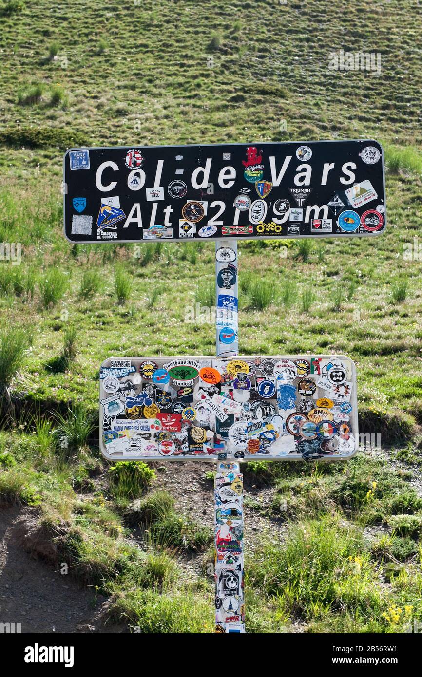 Ortsmarkierung col de vars hi-res stock photography and images - Alamy