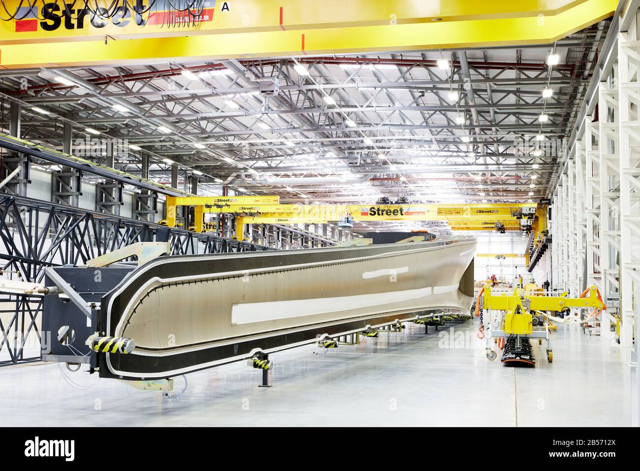 Wind turbine factory Stock Photo - Alamy