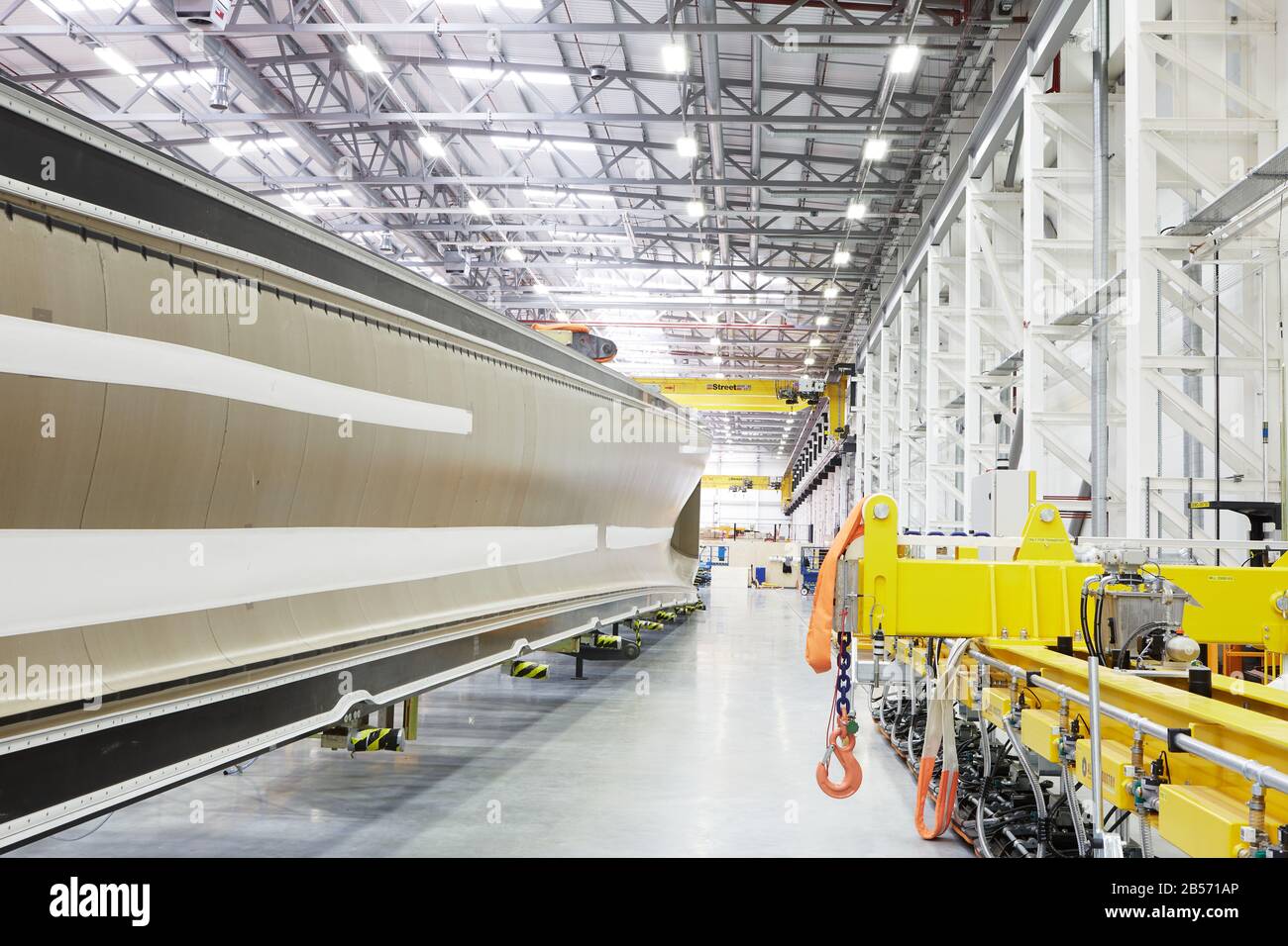 Wind turbine factory Stock Photo - Alamy