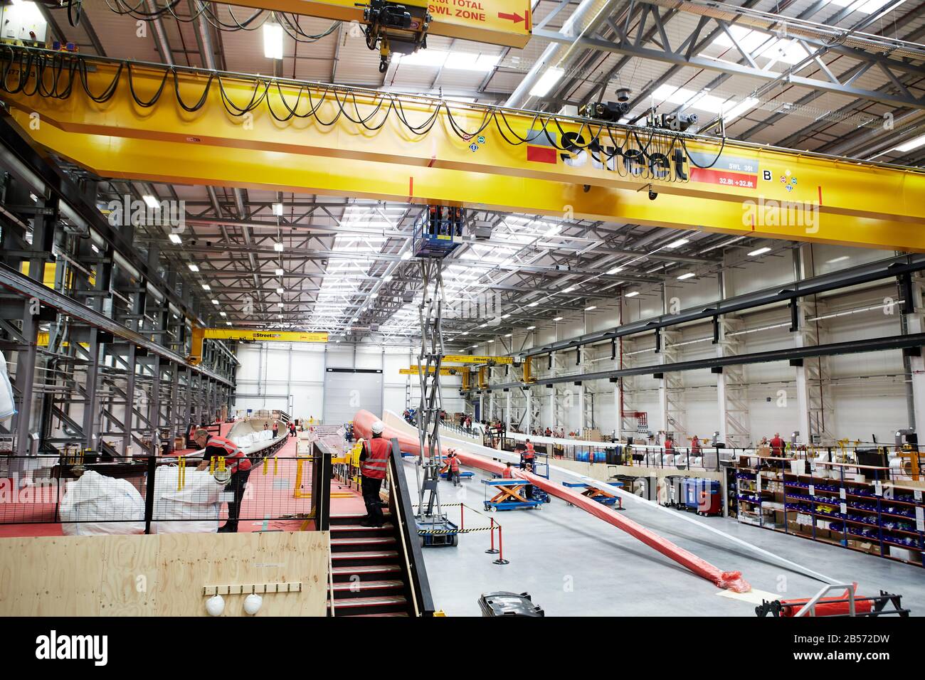 Wind turbine factory Stock Photo - Alamy