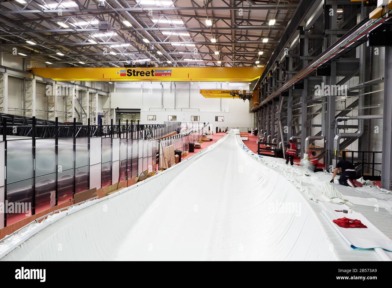Wind turbine factory Stock Photo - Alamy