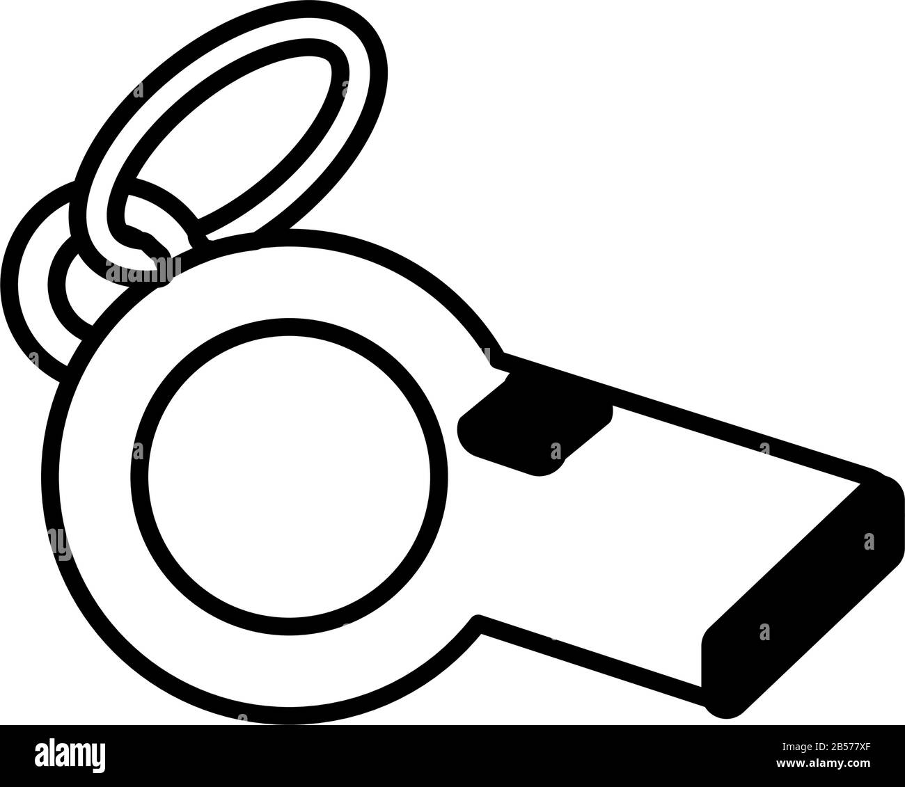 safety whistle on white background vector illustration design Stock ...