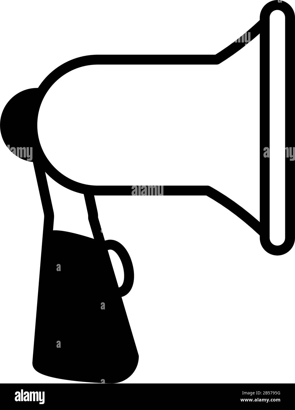 security megaphone on white background illustration design Stock Vector ...