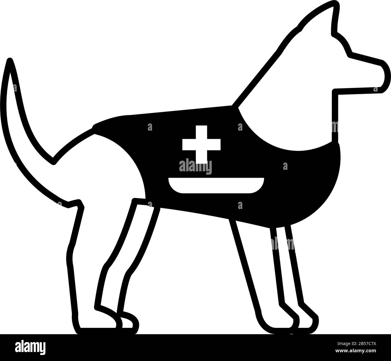Animal rescuer with dog Stock Vector Images - Alamy