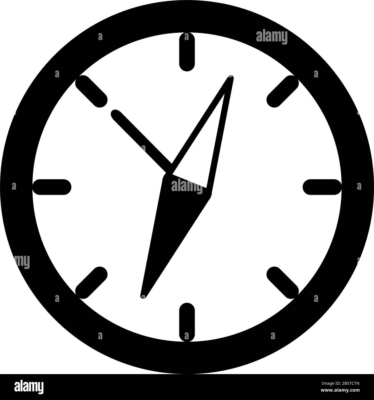 security clock on white background vector illustration design Stock ...
