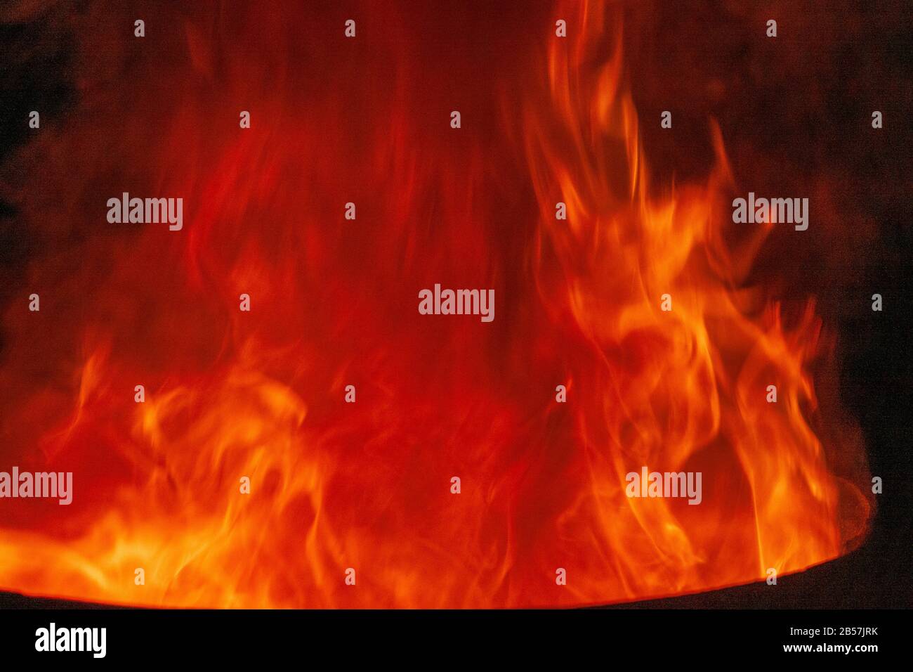 Texture of fire. Orange bright flame. Photo of a burning bonfire in a ...