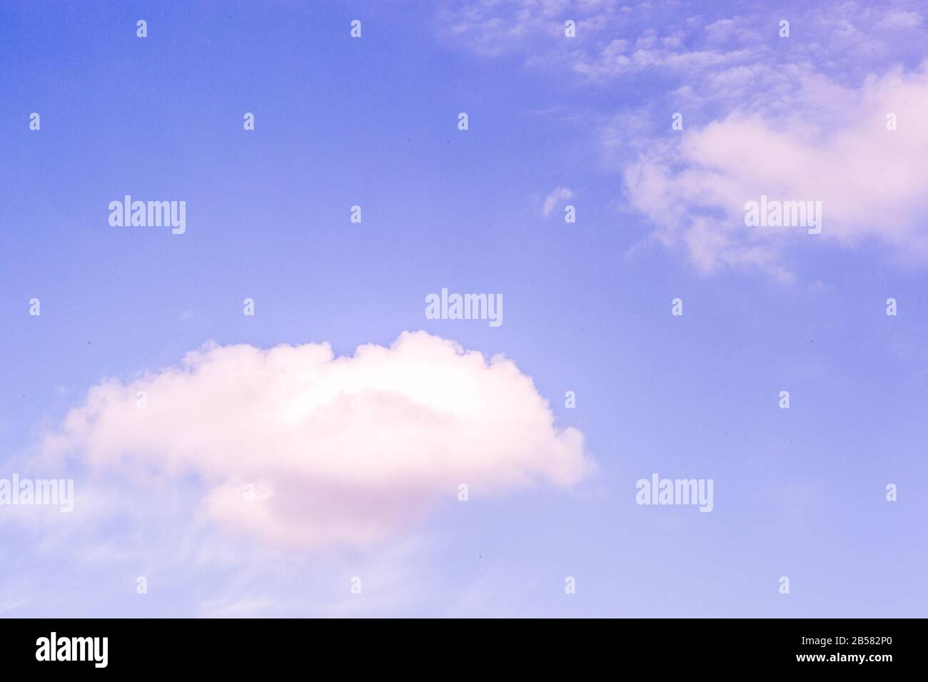 Clear blue sky and clouds in Japan Stock Photo - Alamy