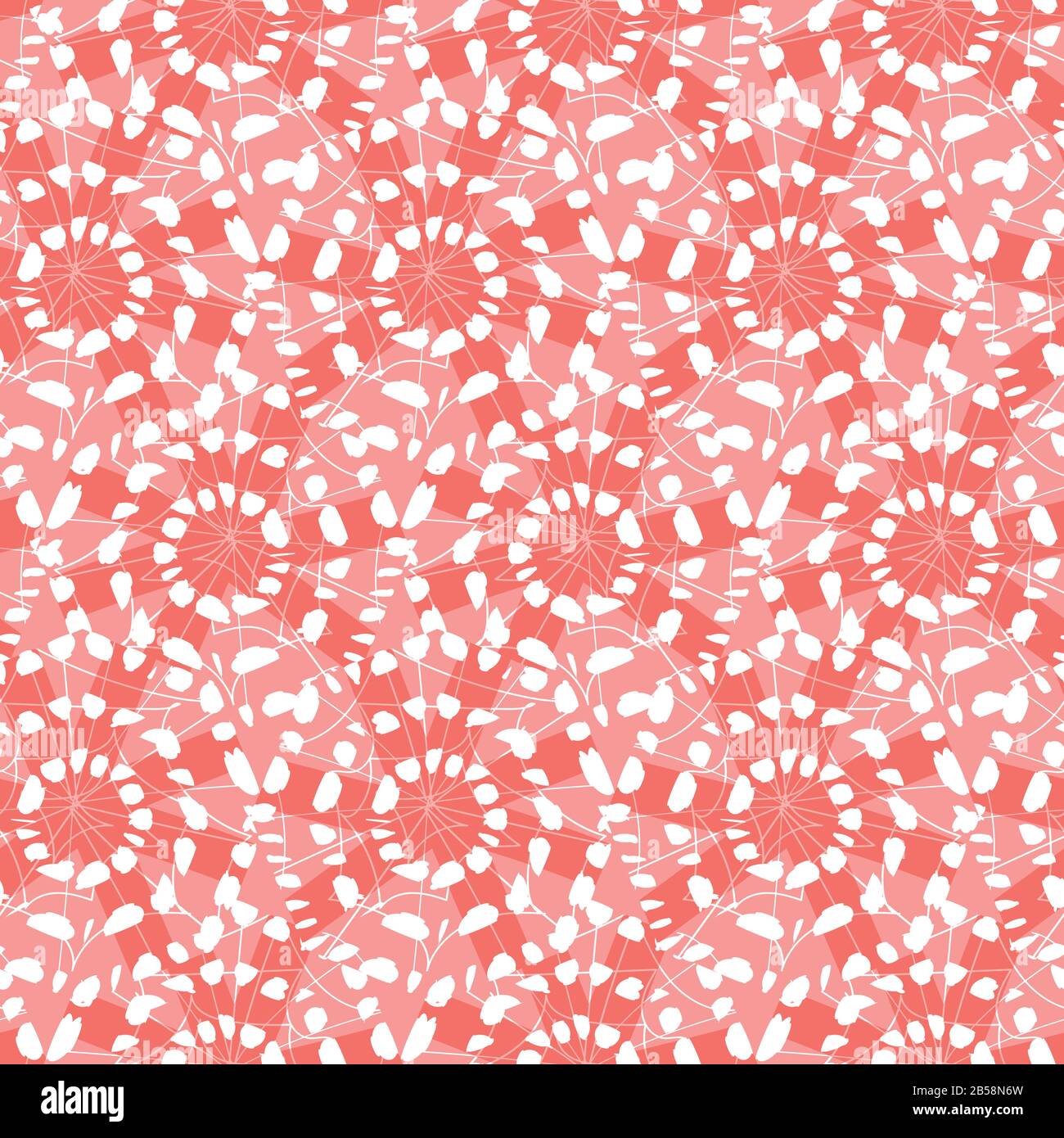 Vector red shibori monochrome compact octagon wheels seamless pattern ...
