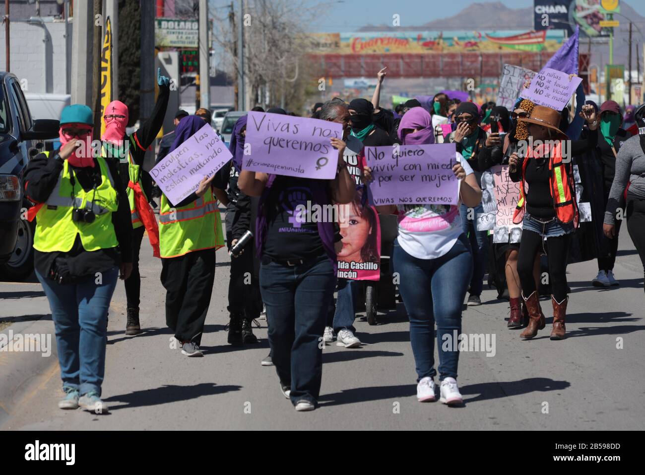 Feminist march was held as a celebration for International Women's Day ...