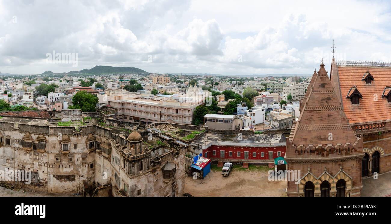 Panoramic view of Bhuj City from Prag Mahal, Bhuj, Kutch, Gujarat ...