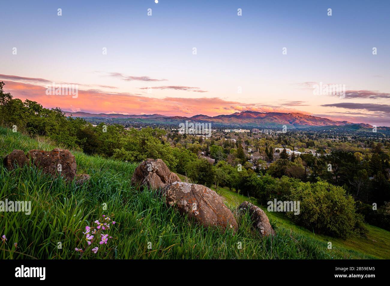 Dinosaur Hill Park at Dusk Stock Photo - Alamy