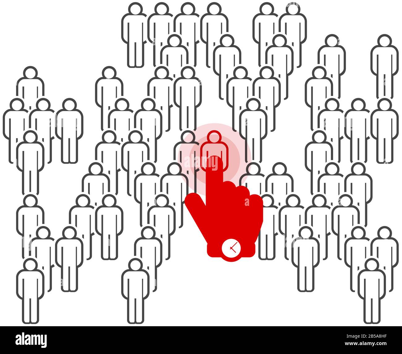 The chosen one. Stand out from crowd individual, hire human resources ...