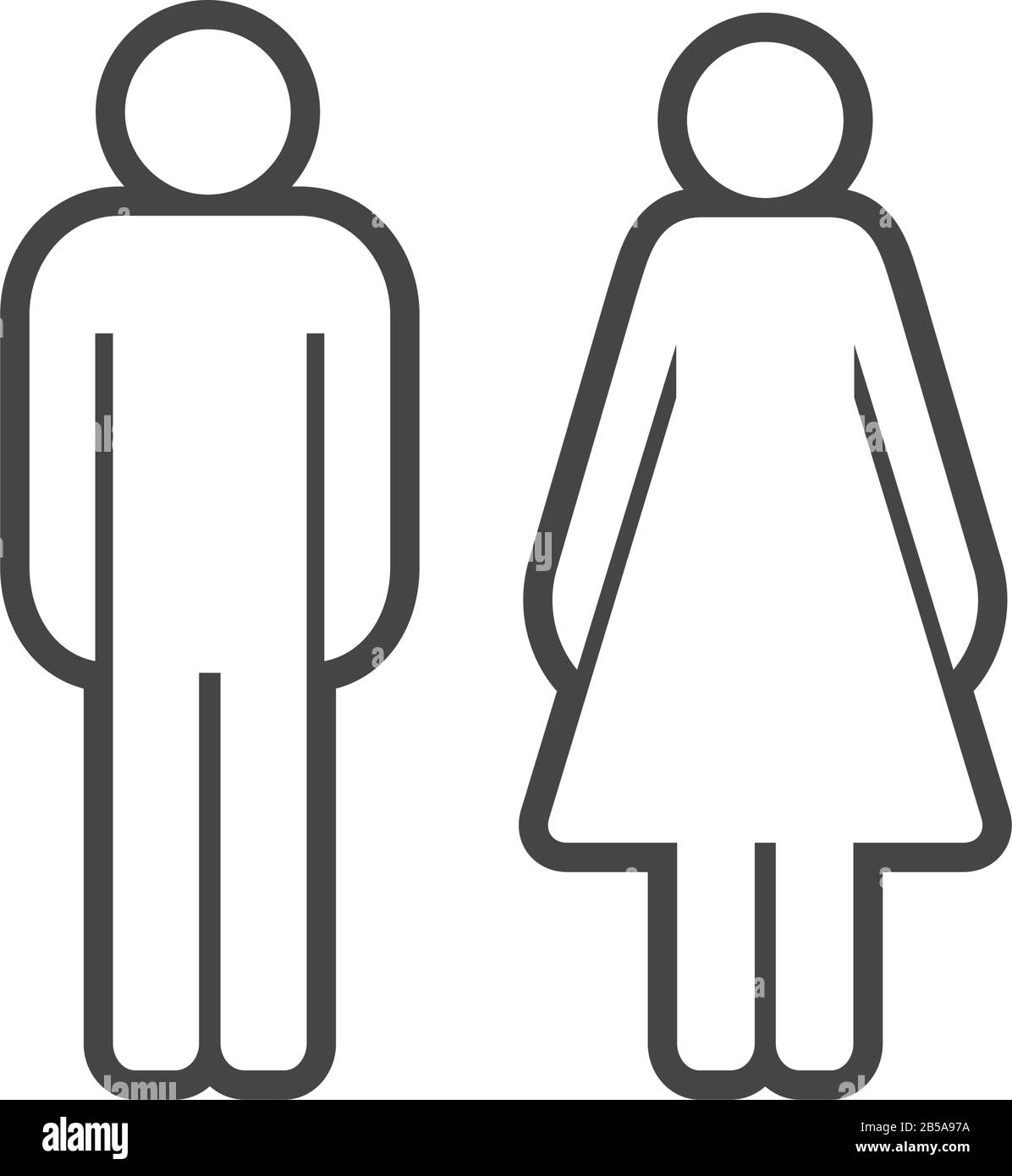 Toilet Sign Design Black and White Stock Photos & Images - Alamy