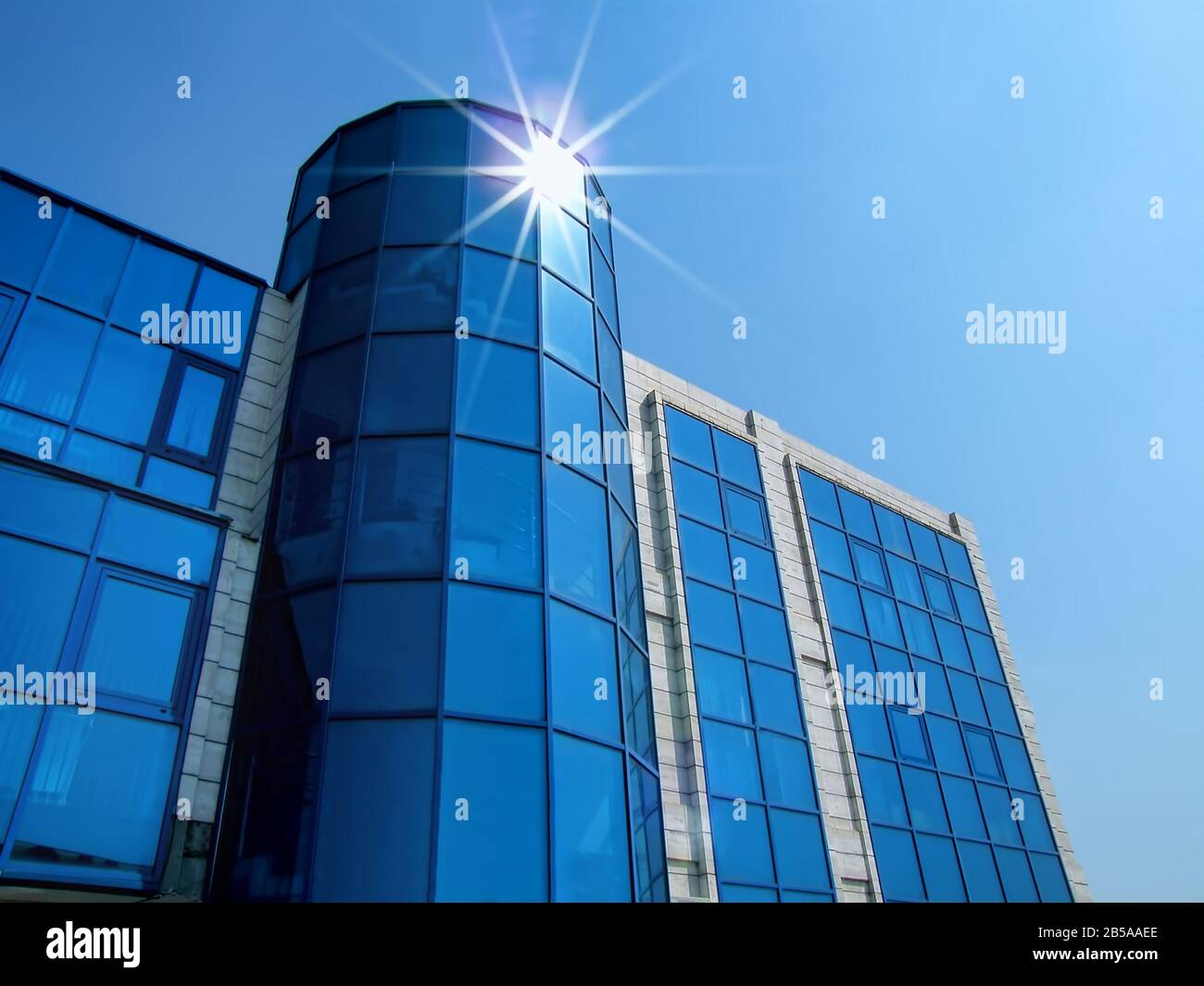 modern office building in the sun light Stock Photo - Alamy