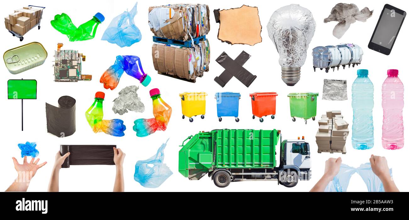 Woman carrying garbage bag hi-res stock photography and images - Alamy