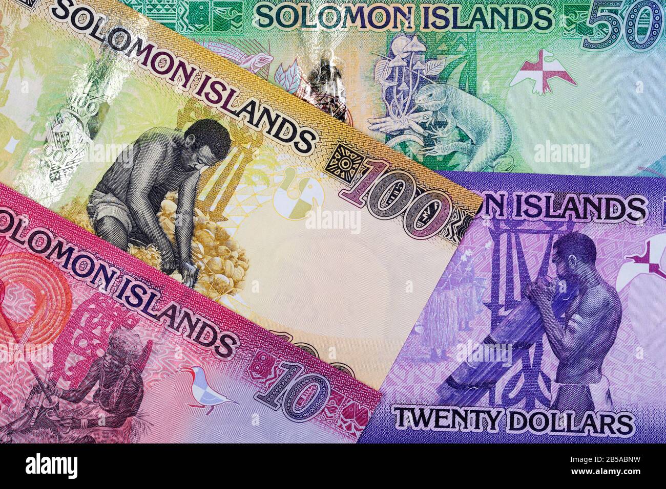 Solomon Islands money - dollar a business background Stock Photo - Alamy