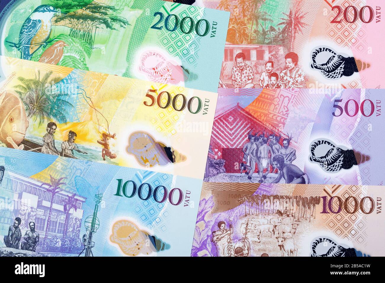 Money from Vanuatu - vatu a business background Stock Photo - Alamy