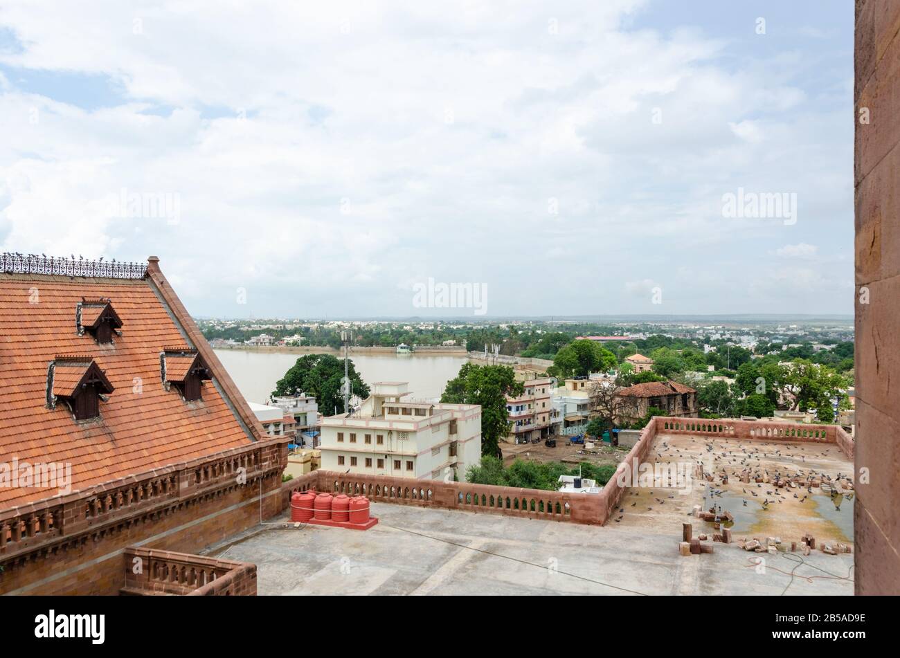 View of Bhuj City from Prag Mahal, Bhuj, Kutch, Gujarat, India Stock ...