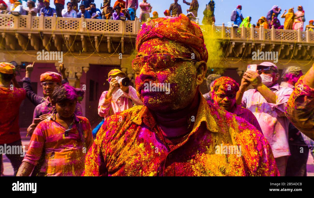 Holi barsana mathura india hi-res stock photography and images - Alamy