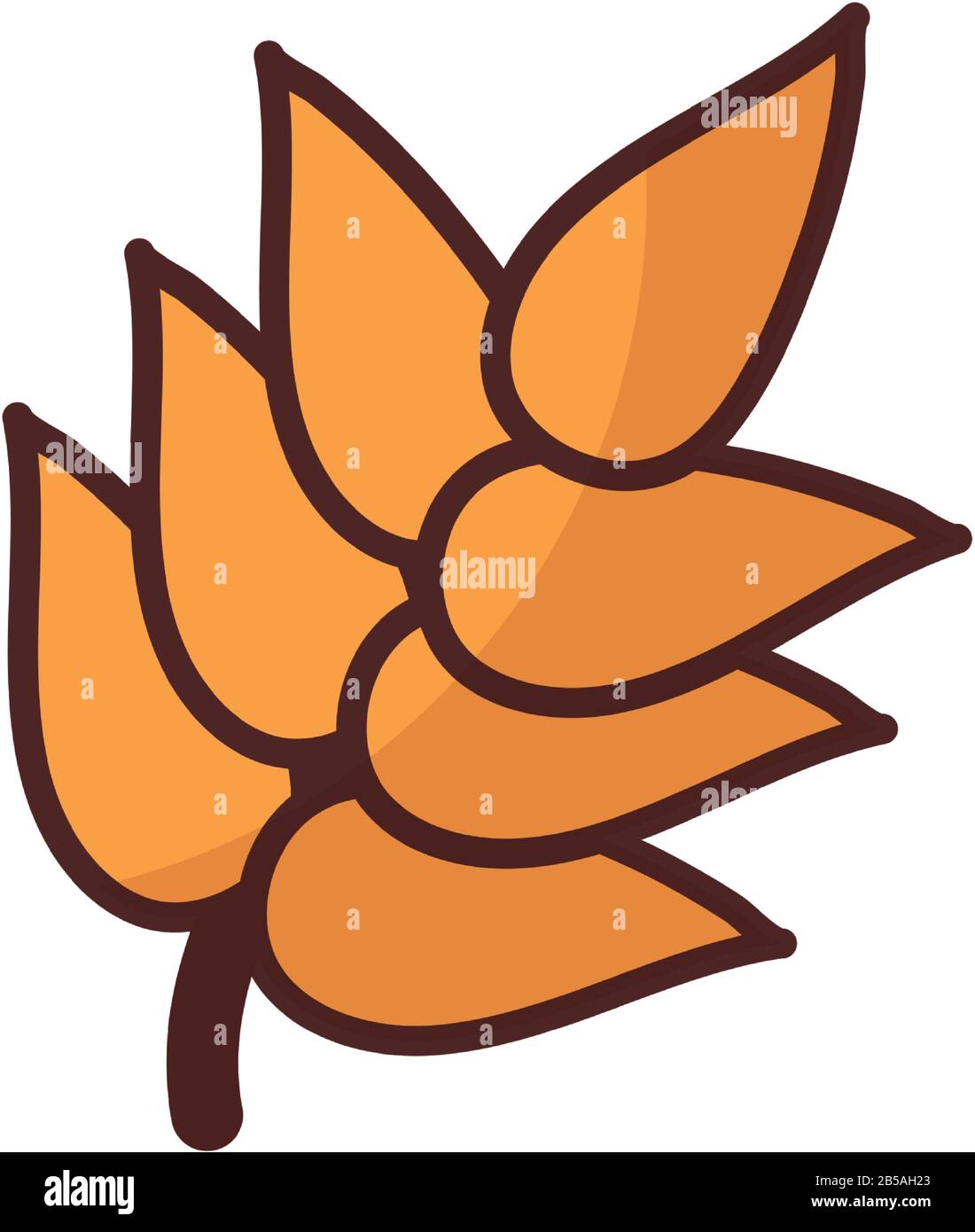 wheat leaves on white background vector illustration design Stock ...