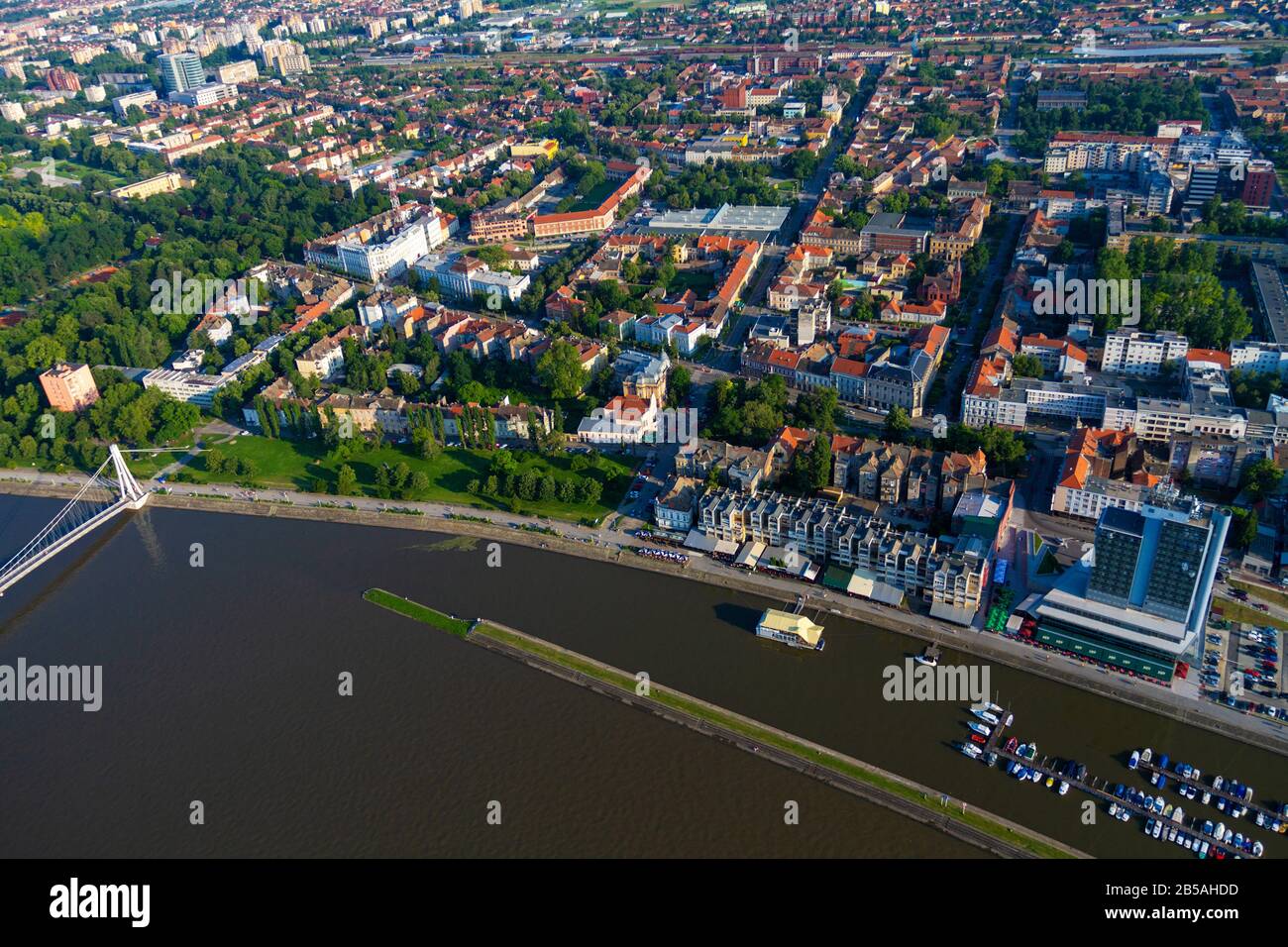 Aerial photo of Osijek city, Croatia Stock Photo - Alamy