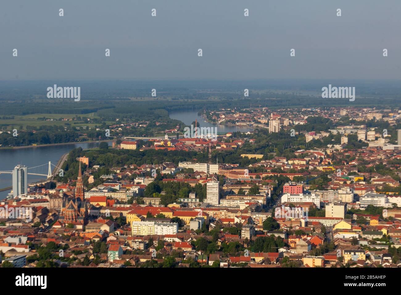 Aerial photo of Osijek city, Croatia Stock Photo - Alamy