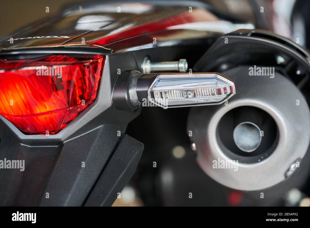 Double Exhaust Pipes Motorcycle High Resolution Stock Photography and ...