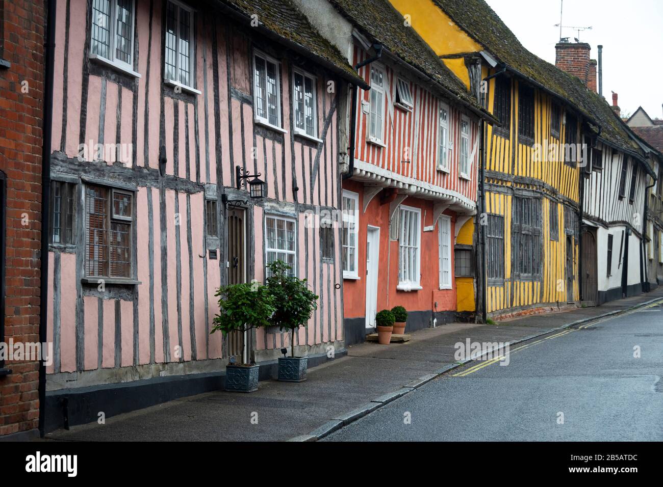 Town coloured houses hi-res stock photography and images - Alamy