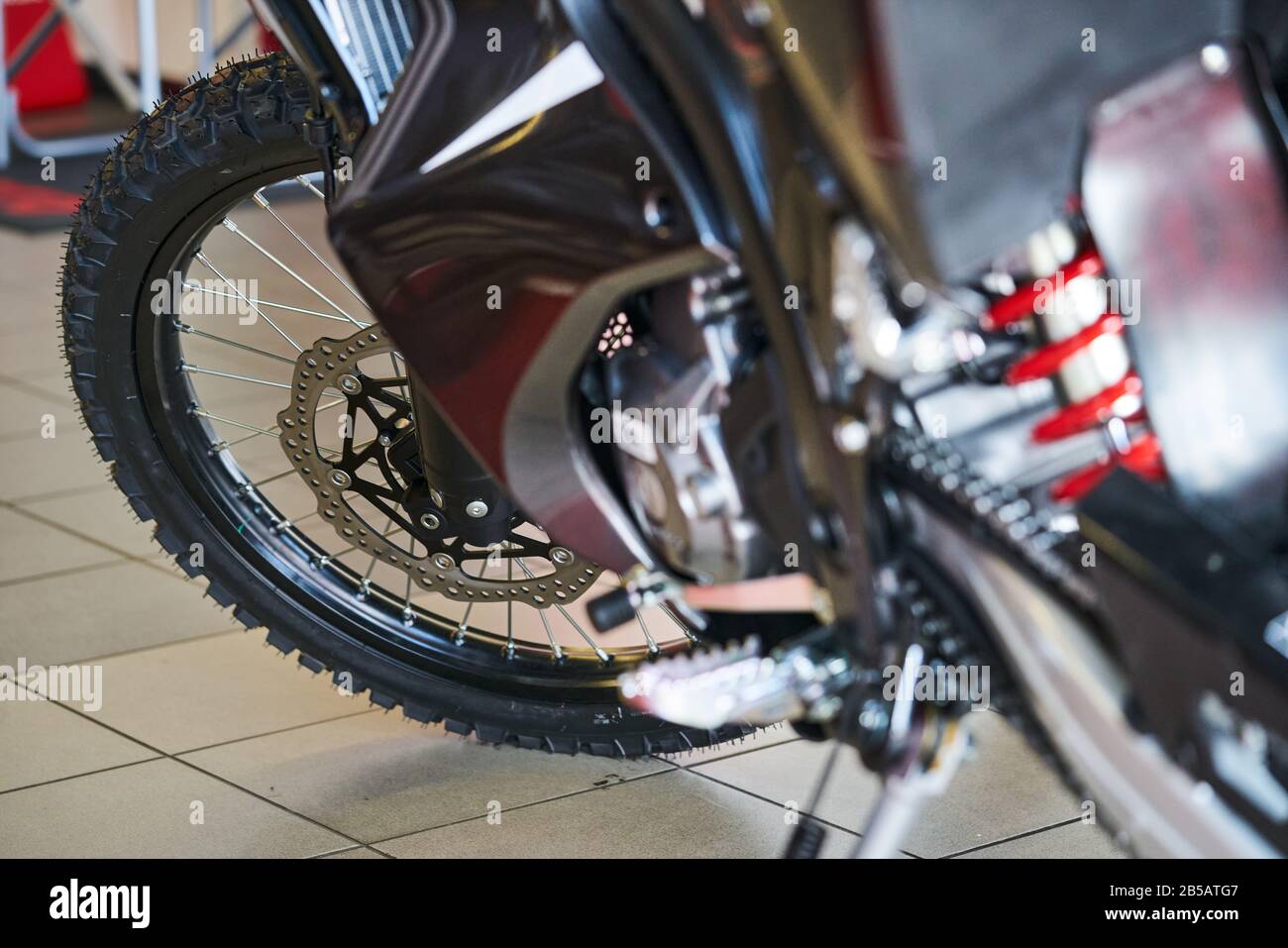 Side view of a custom motorcycle engine Stock Photo - Alamy
