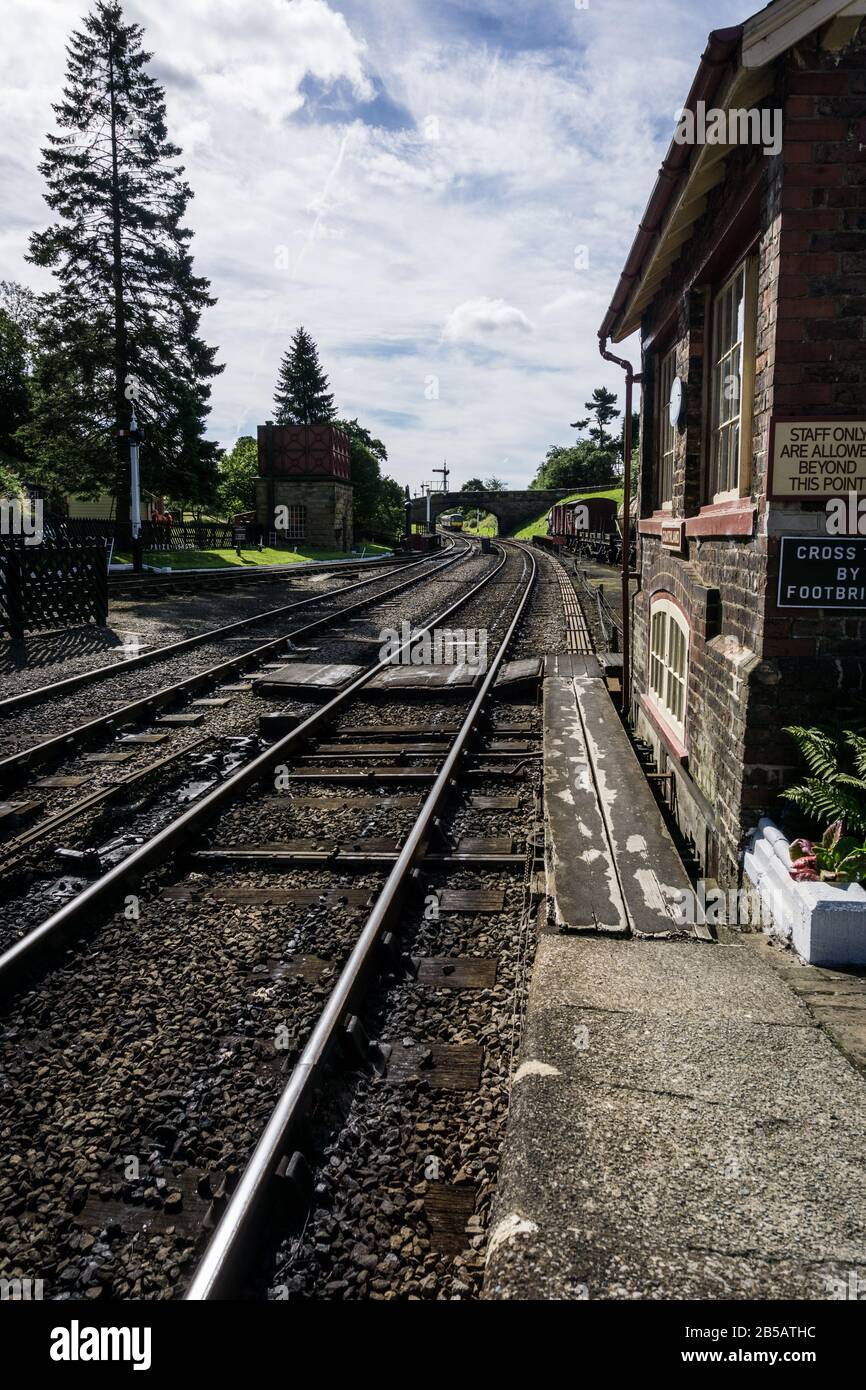 Goathland station on the historic North Yorkshire Moors heritage ...